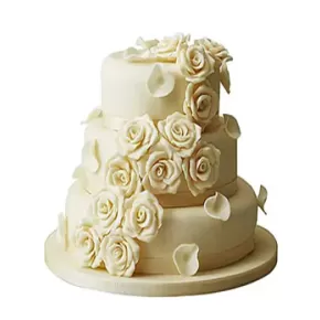 Buy Premium 3 Tier Fondant Cake Online | 3 Tier Fondant Cake